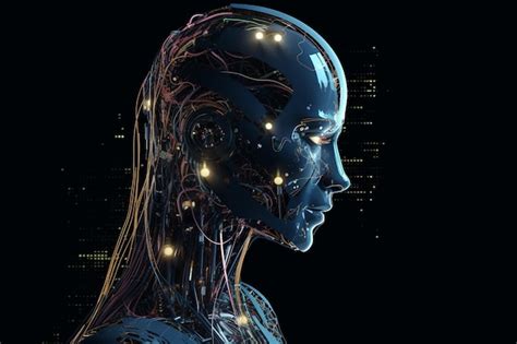 Premium AI Image | Advanced Artificial Intelligence Robot Created with Generative AI