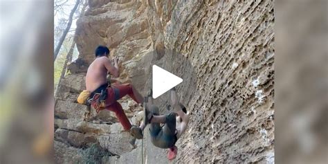 Watch This Surprising Climbing Fall Climbing