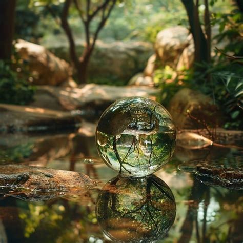 Free Glass Globe Reflection Photo Glass Globe Reflection Download