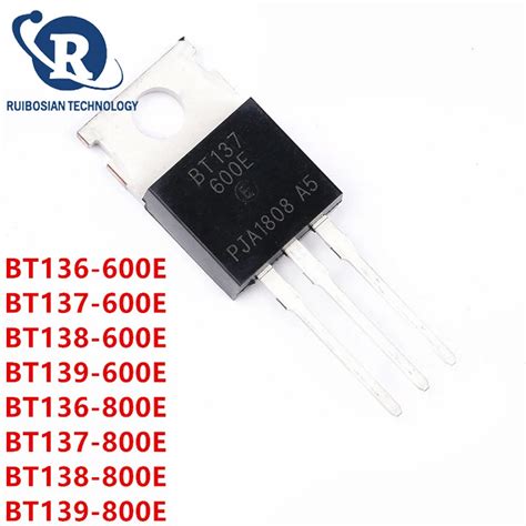 10pcs Bt136 600e Bt137 600e Bt138 600e Bt139 600e Bt136 800e Bt137 800e Bt138 800e Bt139 800e To
