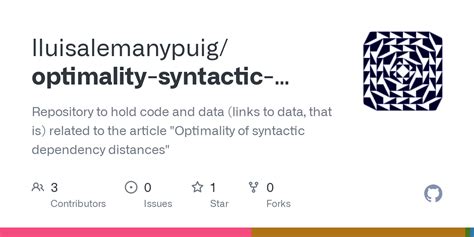 github lluisalemanypuig optimality syntactic dependency distances