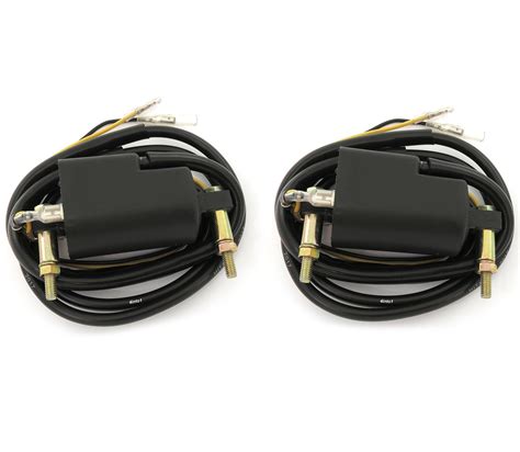 Set Of 2 Dual Output Ignition Coil 4 Ohms Kawasaki Kz400650900