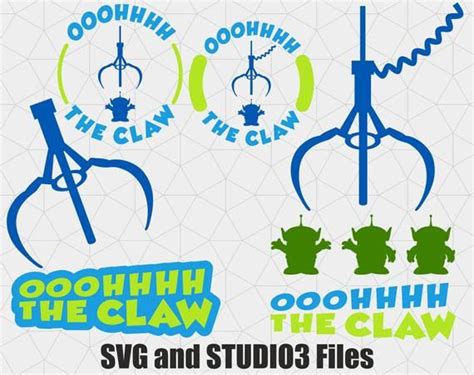 The Claw Toy Story Toy Alien Cricut Silhouette Scan N Cut Vector