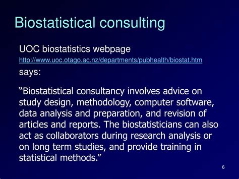 Ppt Maximizing Your Biostatistics Consultation Experience At The