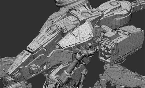 3d Model Sci Fi Bot Vr Ar Low Poly Cgtrader