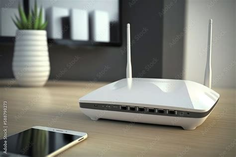 Router On The Table Router Is A Device That Forwards Data Packets Between Computer Networks