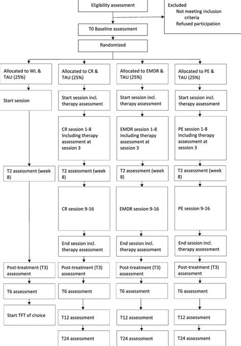 Flowchart Of The Inclusion Allocation Assessments And Therapy Note