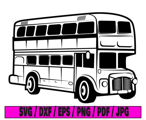 Bus Svg Transportation Svg London Bus Svg Tourist Svg Bus Outline