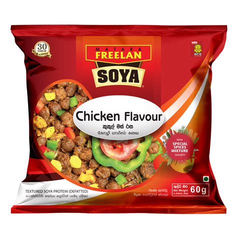 Soy Chicken Flavor Soya Meat 60g With Textured Soya Protein Sri Lanka
