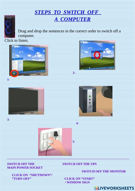 1863215 Switch On And Off A Computer
