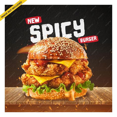 Premium Vector Burger Food Poster Social Media
