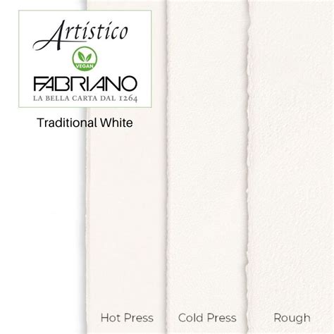 Fabriano Artistico Traditional White Hot Pressed 56x76cm 640gsm (Min 2 ...