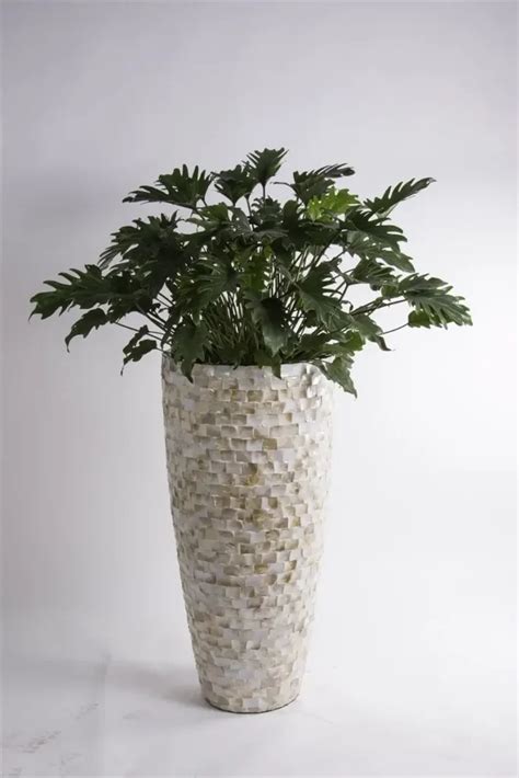 B Living Schelpen Bloempot Handgemaakte Luxe Bloempot