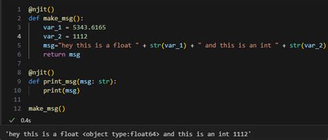 Printing Float Objects Support How Do I Do Numba Discussion