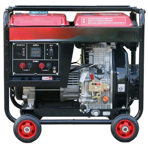 Portable Diesel Generator With Four Mobile Nylon Wheels