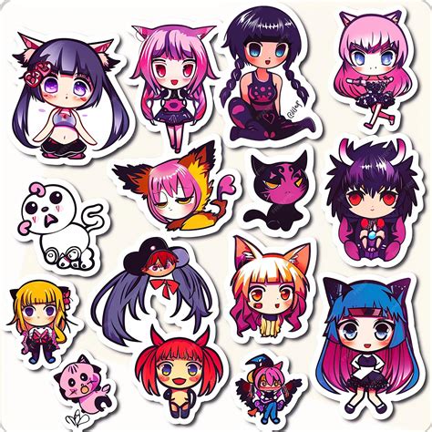 Premium Photo Cute Anime Girl Sticker Pack