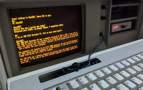 Энтузиаст запустил Chatgpt на 39 летнем компьютере Ibm с системой Ms Dos Новости сети интернет