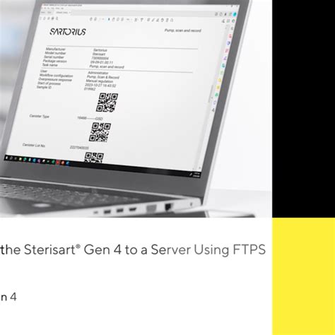 Data Transfer From The Sartorius Sterility Testing Pump To A Server
