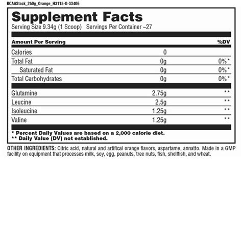 Buy Universal Nutrition Bcaa Stack Orange Splash 250g From Aed60 With