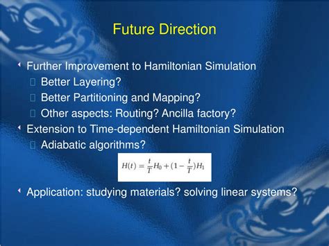 Ppt A Fault Tolerant Architecture For Quantum Hamiltonian Simulation