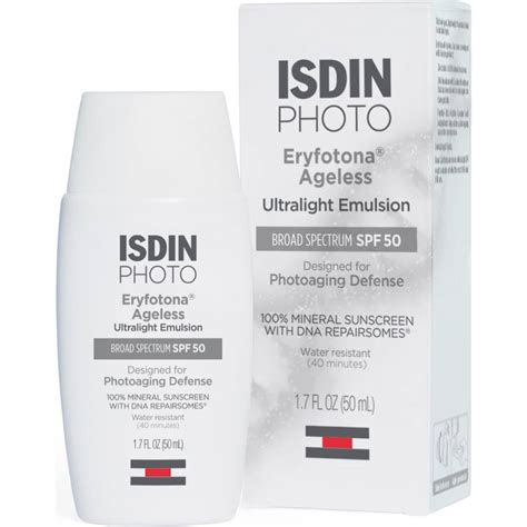 Isdin Eryfotona Ageless Ultralight Tinted Mineral Sunscreen Spf50 50ml