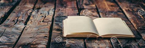 Classic Empty Journal Pages With Vintage Open Notebook Design For A Nostalgic Touch Stock