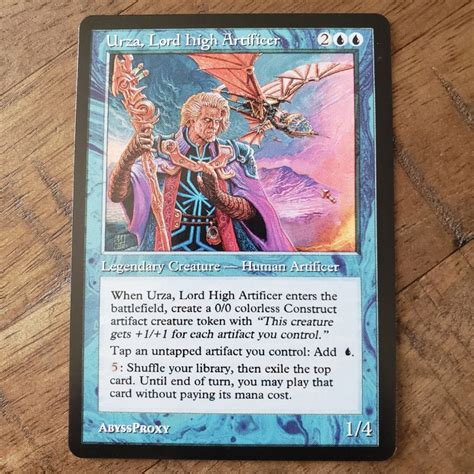 Urza Lord High Artificer A Mtg Abyss Proxy Shop Enhance Your