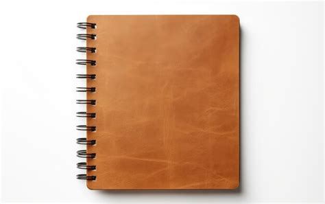 Premium Photo Brown Leather Notebook