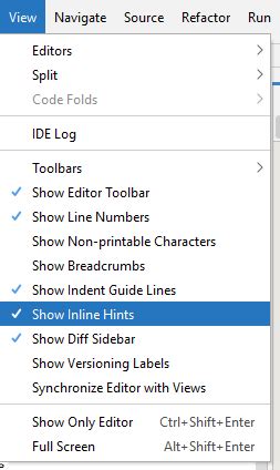 User Interface NetBeans Feature How To Turn Off Stack Overflow