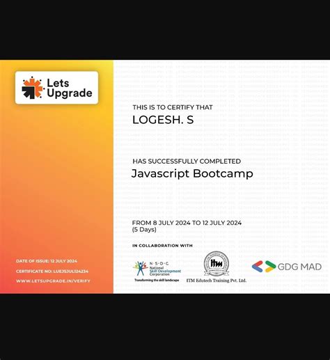 logesh s on linkedin letsupgrade javascript webdevelopment skill