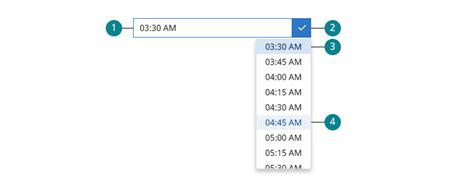 Timepicker Wescale User Interface