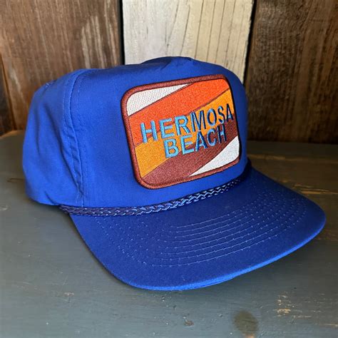 Hermosa Beach Golf Carts And Yoga Pants 5 Panel Leather Strap Golf Cap