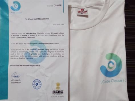 Radhika Garg On Linkedin Swag Codeclause Internshipjourney