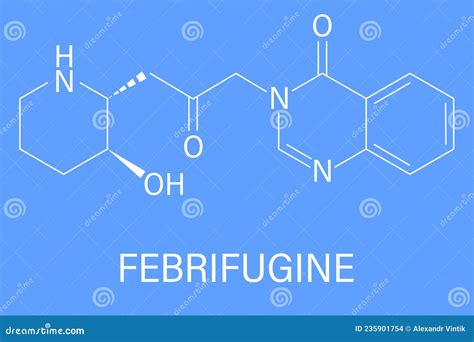 Febrifugine Alkaloid Molecule First Isolated From Dichroa Febrifuga