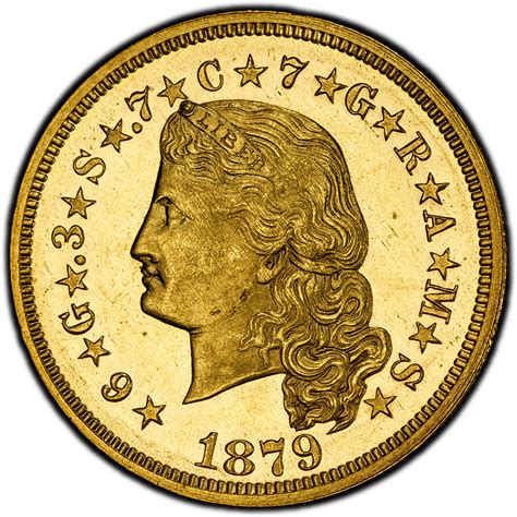 1879 4 Flowing Hair Stella Pcgs Pr64 Tangible Investments