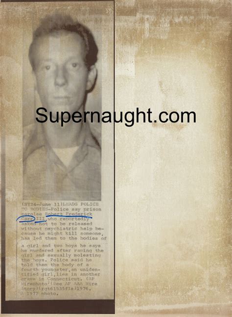 Robert Carr Serial Killer Press Photo Supernaught