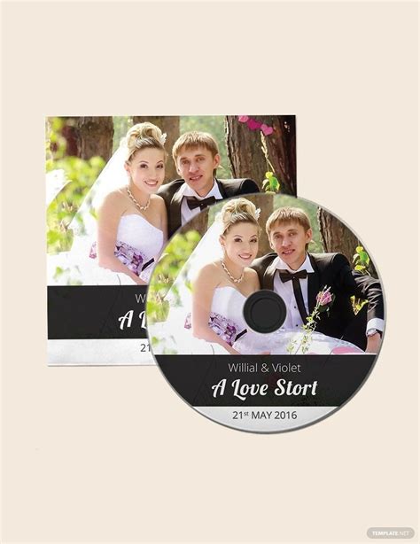 Cool Wedding Cd Cover Template In Psd Download