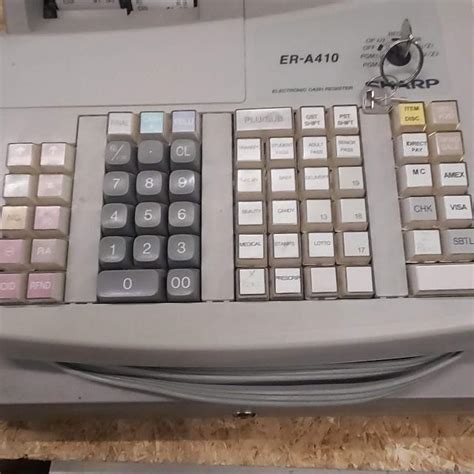 Best Sharp Er A410 Cash Register Used With Dual Printing Heads For