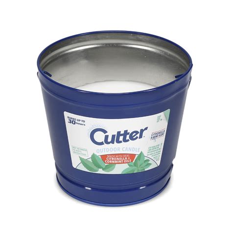 Cutter Outdoor Citronella And Mint Scented Candle Blue Shop Insect Repellant At H E B