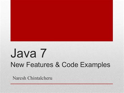Java7 New Features And Code Examples