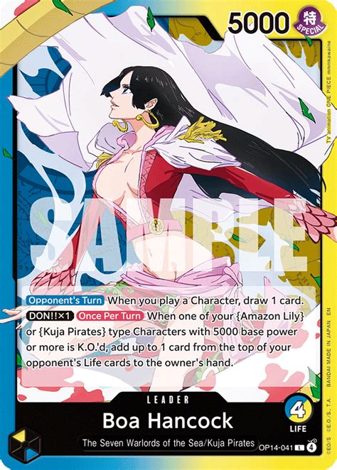 Blueyellow Boa Hancock − Feature｜one Piece Card Game Official Web Site