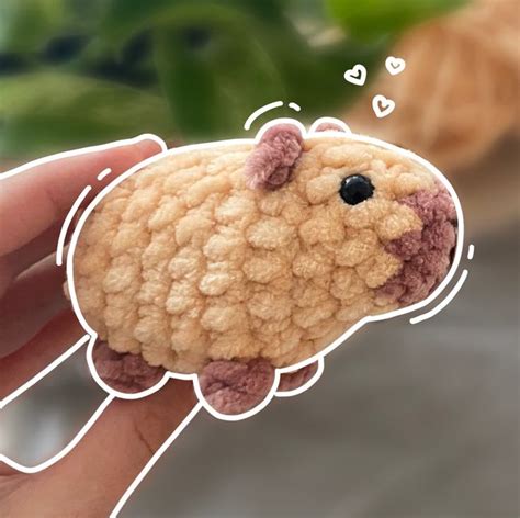 Capybara With Youtube Tutorial Crochet Pattern Cute Crochet