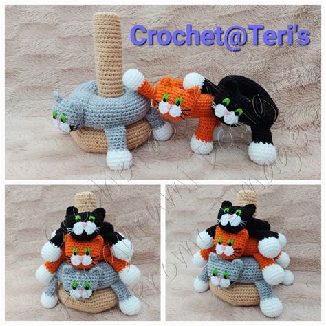 Purrfect Cat Stacker Etsy New Zealand