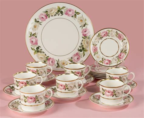 14 Piece Tea And Cake Set Royal Worcester Royal Garden Etsy
