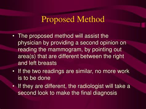 Ppt A Computer Aided Detection System For Mammograms Based On