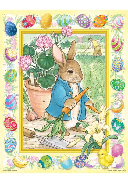 Bb353 Easter Bunny Countdown Calendar Vermont Christmas Company
