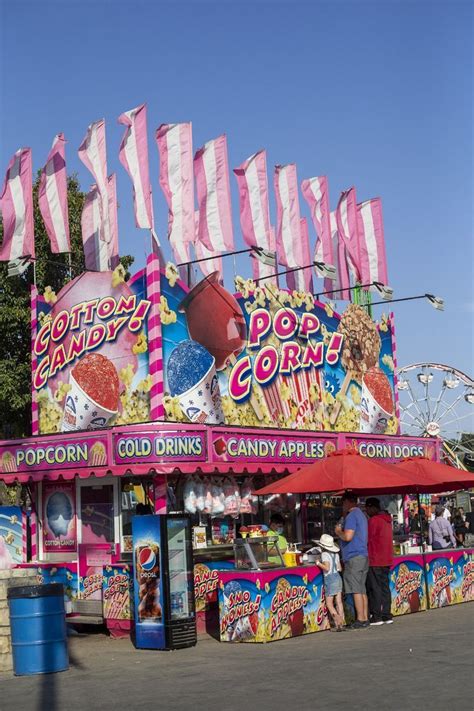 Popcorn And Cotton Candy At The California State Fair State Fair