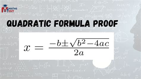 Quadratic Formula Proof In Depth Youtube