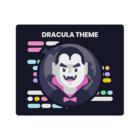 Mouse Pad Dracula Theme Caneca Do Dev Canecas E Produtos De Programação