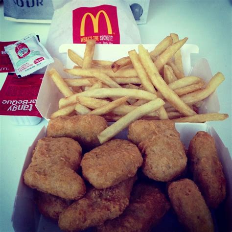 Delicious Chicken Nuggets And French Fries